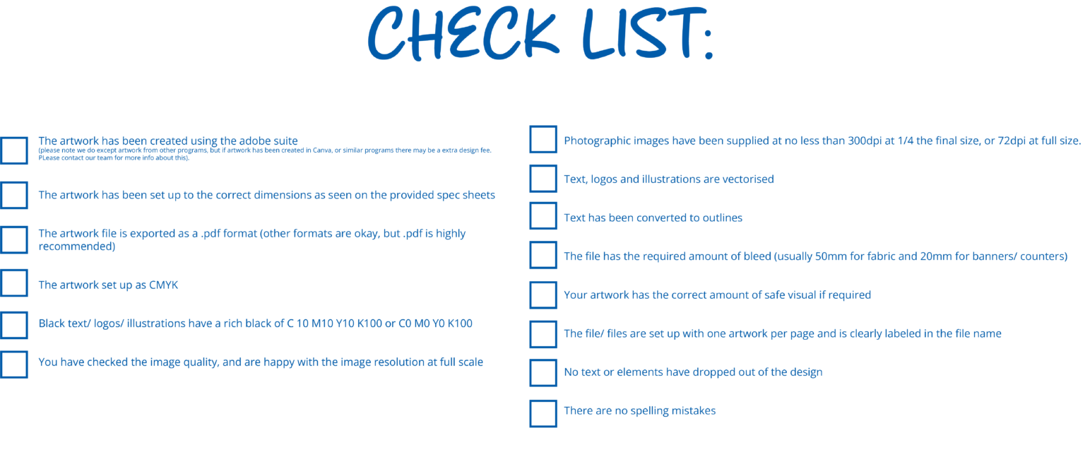 Print Ready Checklist And Tutorials | Spyder Displays